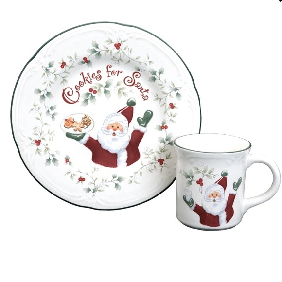 Pfaltzgraff | Holiday | Pfaltzgraff Winterberry Cookies For Santa Plate ...